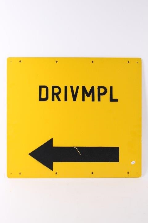 Skilt, SE, DRIVMPL + pil